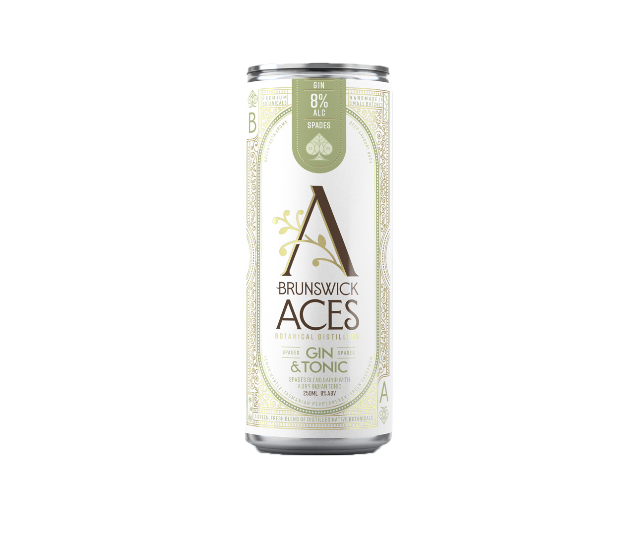 Brunswick Aces - Spades Gin & Tonic RTDs (8% ABV)